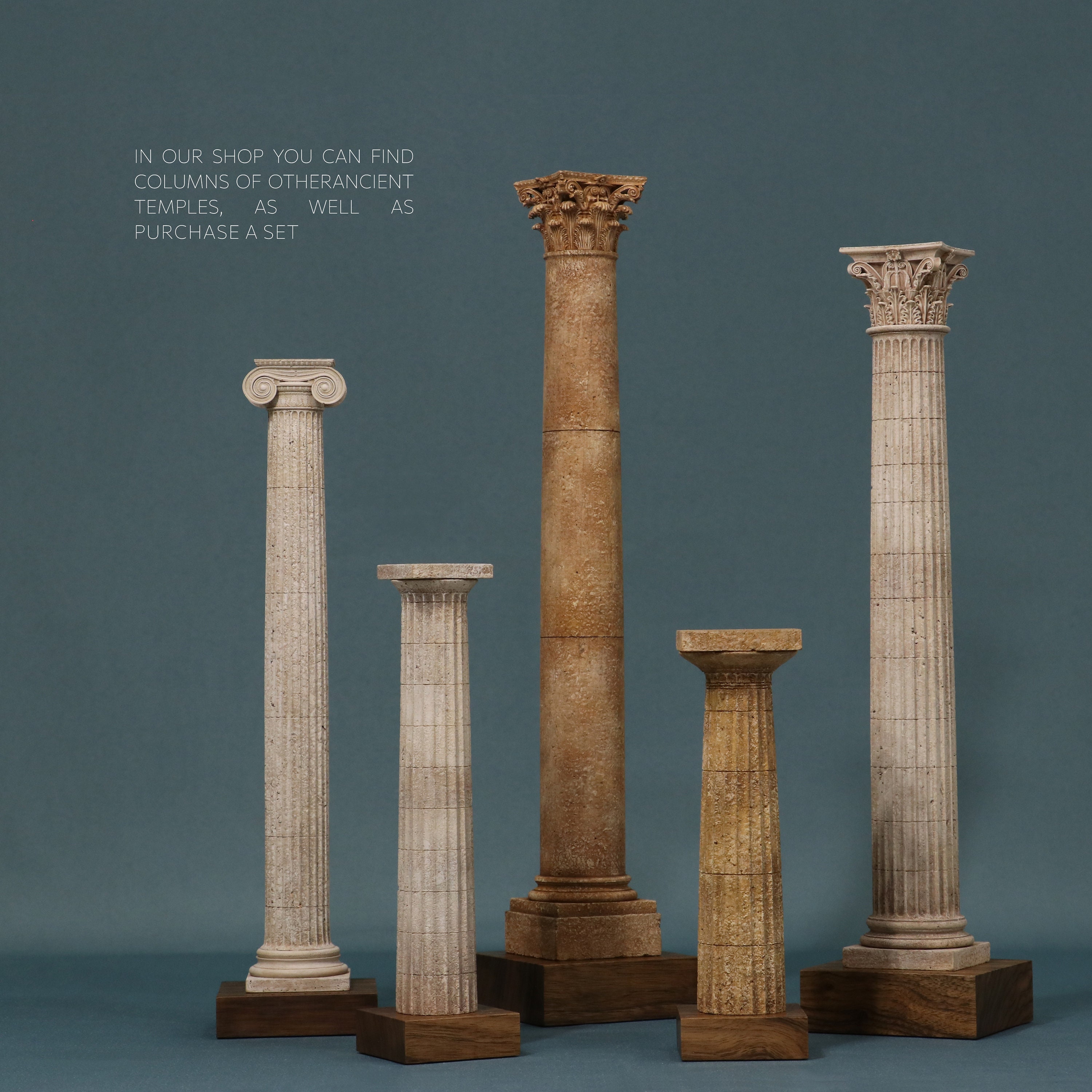 Сorinthian Order Columns Set • Architectural Cork Model • Ancient Rome ...