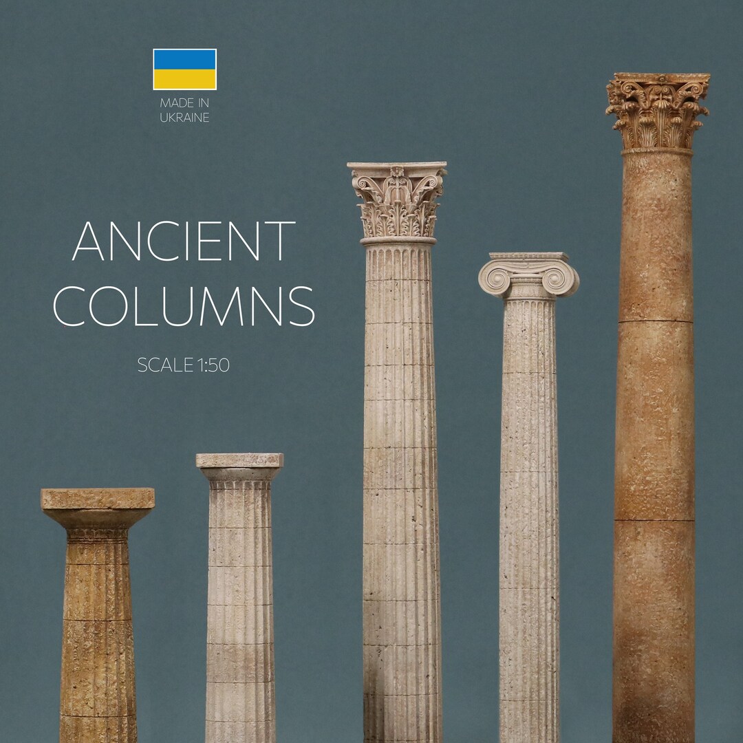 Ancient Columns Set Architecture Model Handmade Home Decor - Etsy