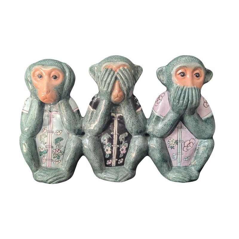 3 Wise Monkeys - Etsy