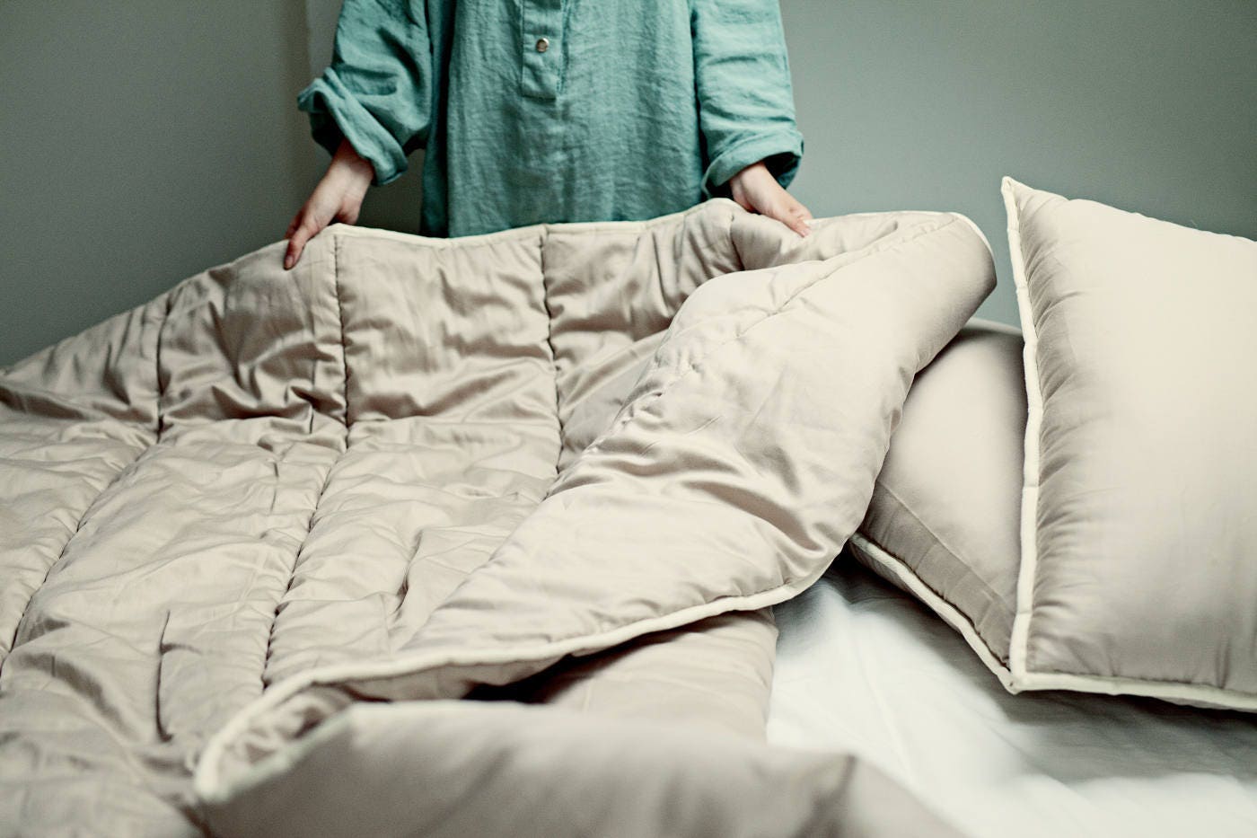 Twin Size Summer Wool Blanket for Nontoxic Bedroom Using Organic Wool ...