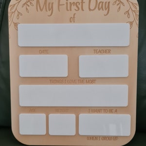 My First Day / Last Day Milestone Sign Leaves - Etsy