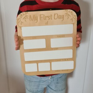 My First Day / Last Day Milestone Sign Leaves - Etsy