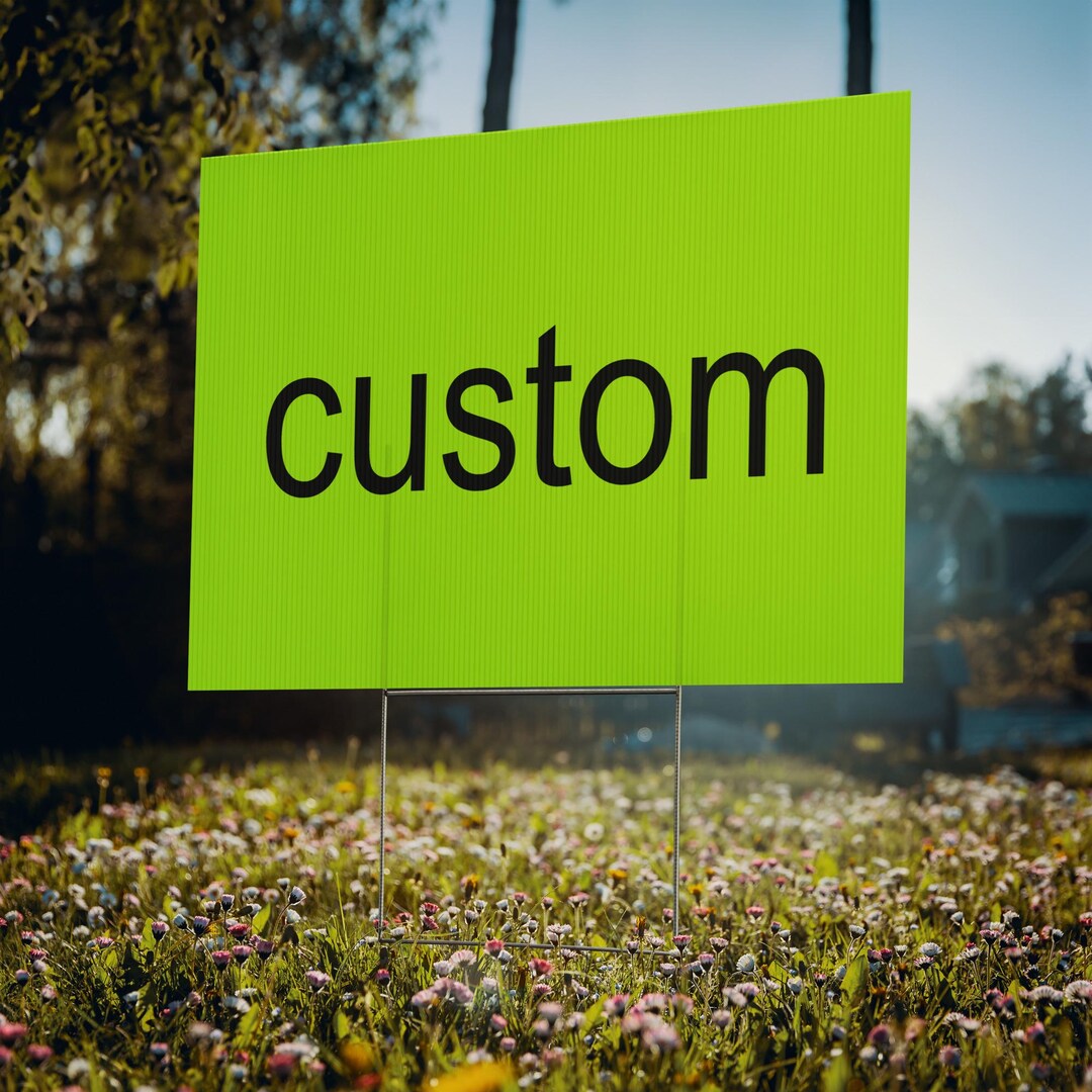 Custom BRAT Yard Sign - 24″ × 18" - Etsy