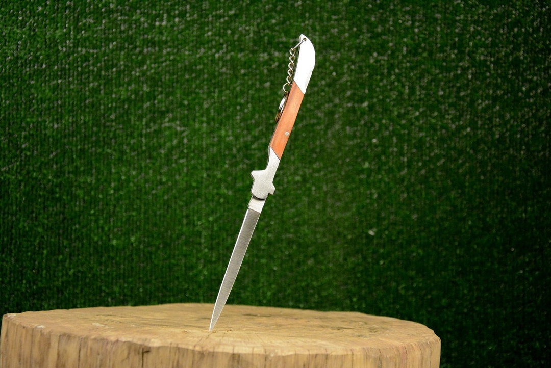 Pocket Knife Long Blade, Pocket Knife, Metal Handle Knife, Hand Made ...