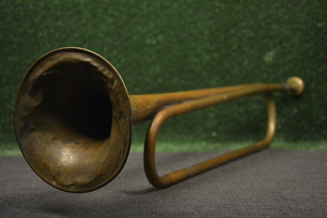 Vintage Trumpet Tube - Rare Cooper Tube - Musical Instrument - Military ...