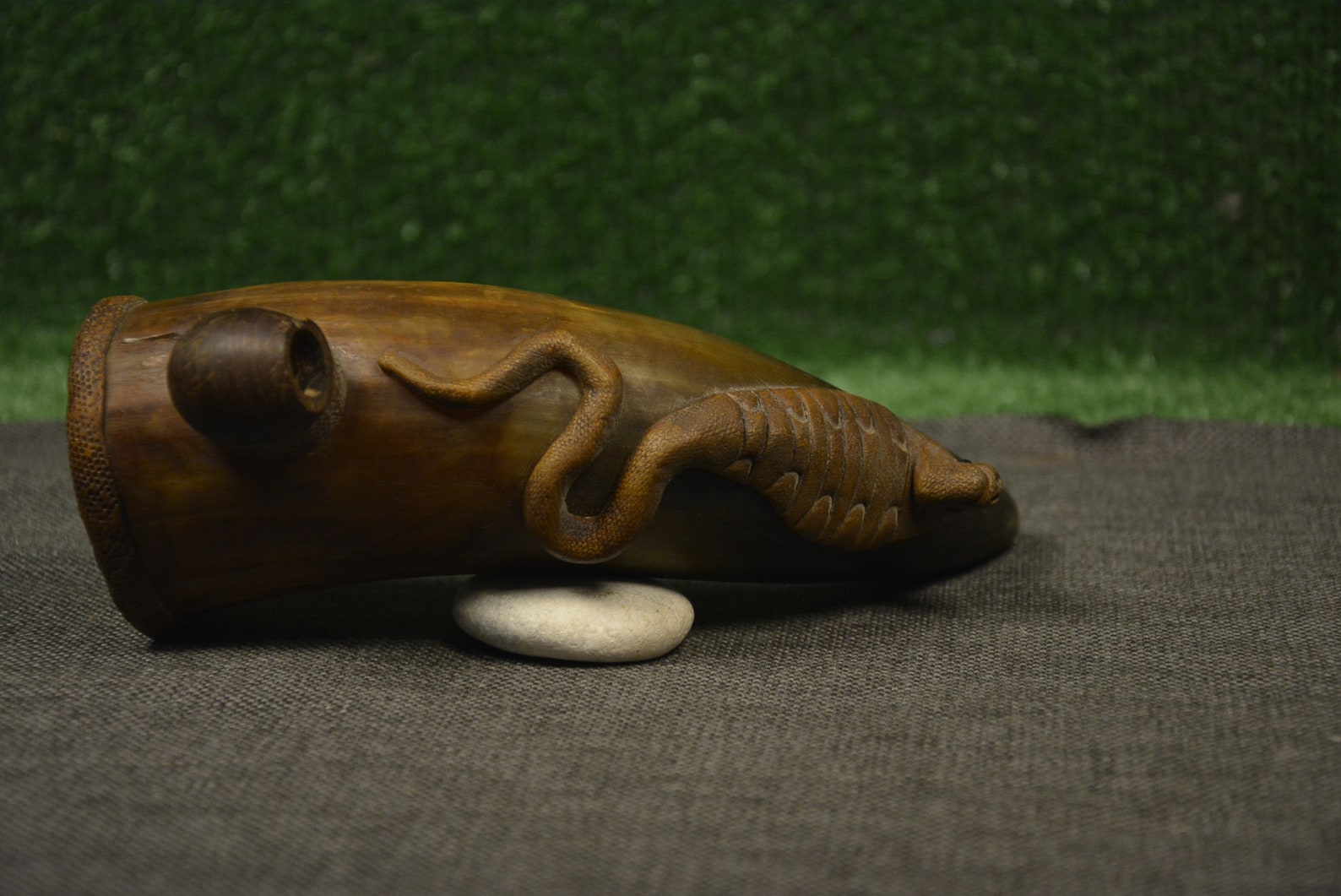 Pipe Snake Pipe of a Horn Hand Made Pipe Wood Pipe | Etsy