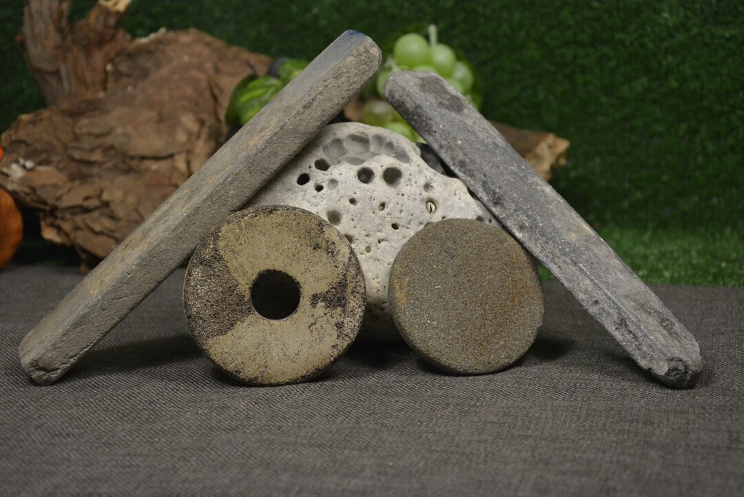 Sharpening Stone - Set of 4 - Knife Sharpener - Old Sharpening Stone ...