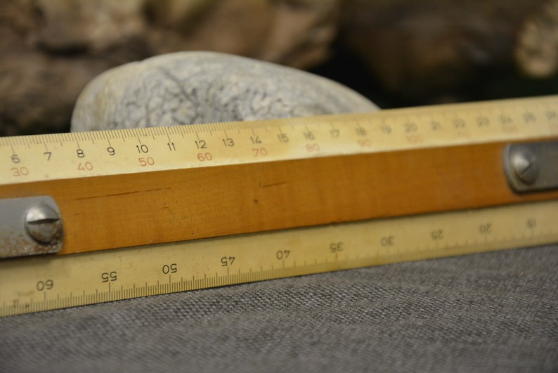 Logarithmic Ruler Vintage Wood Ruler Calculating Ruler - Etsy
