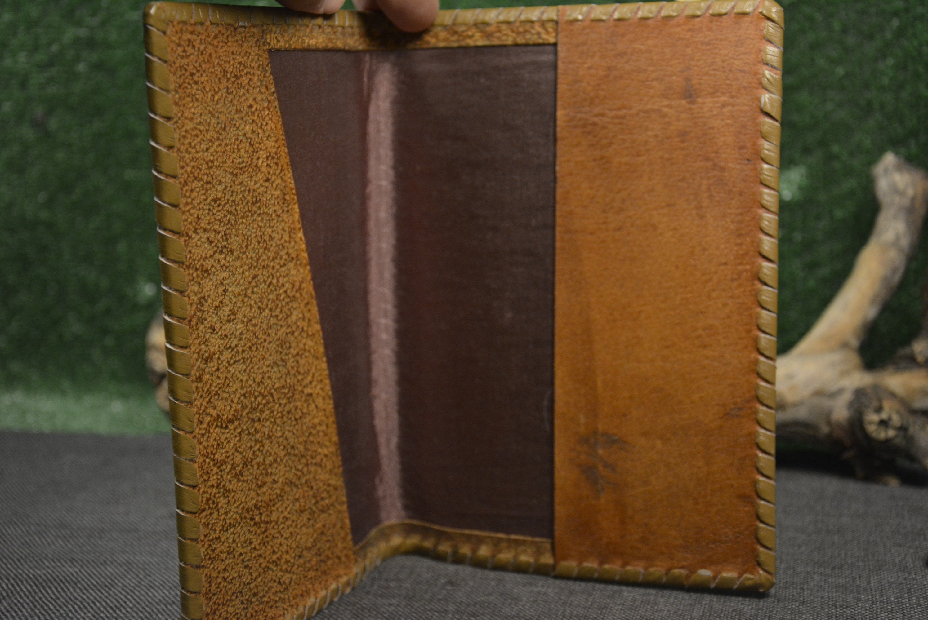 Small Folder Vintage Leather Folder Genuine Leather - Etsy Denmark