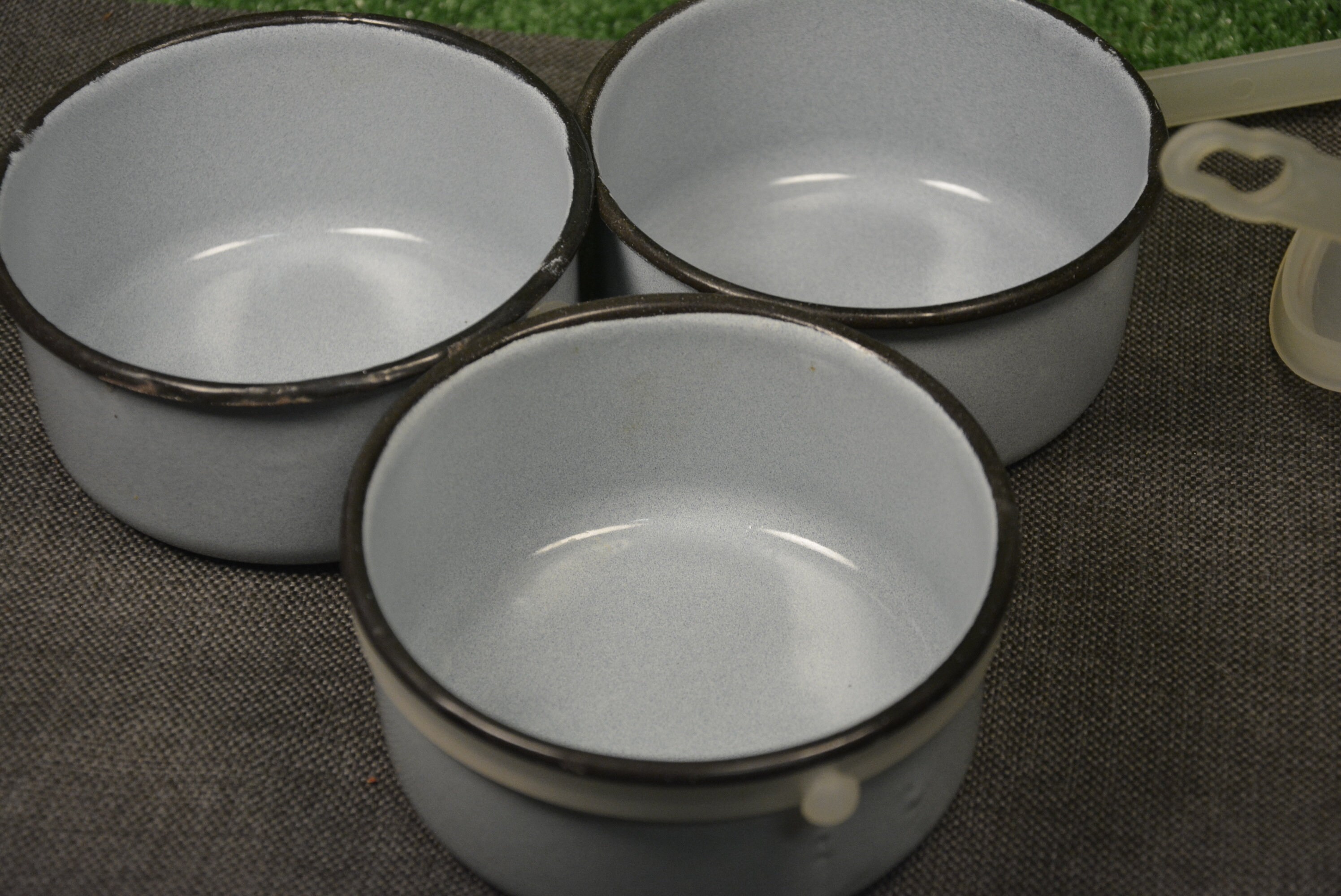 Enamelled containers Vintage containers Vintage enamel | Etsy