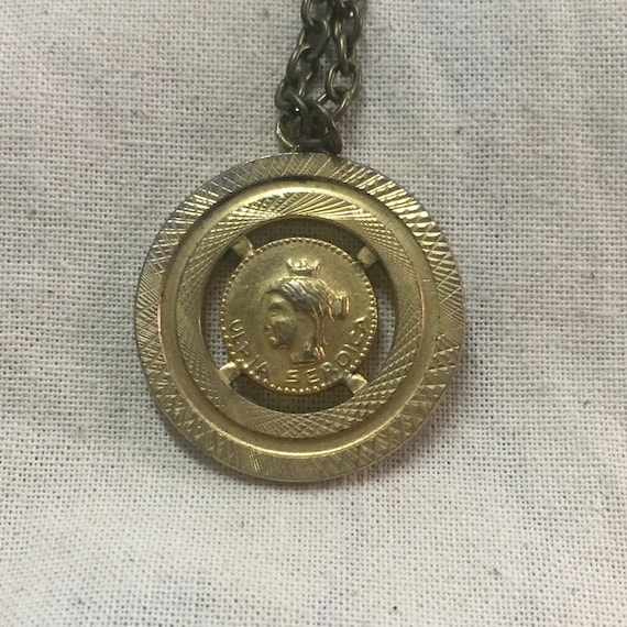 Queen Face Medallion Vintage Medallion Metal Medallion | Etsy