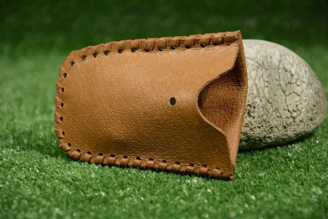Vintage Purse or Wallet Leather Key Chain, Handmade Key Chain, Leather ...