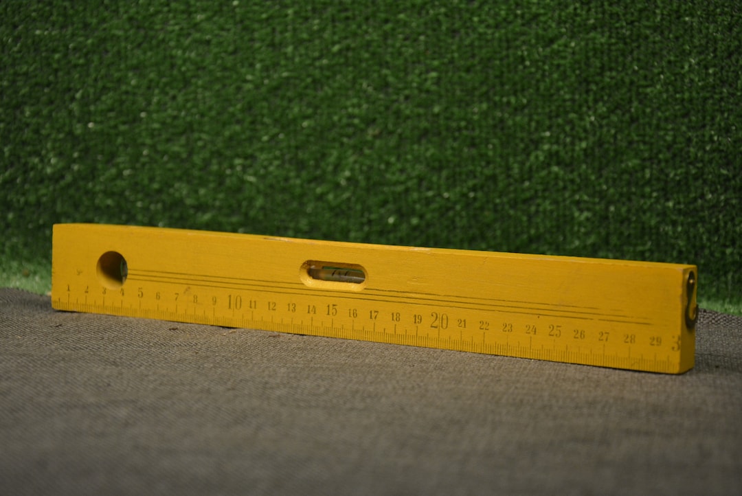 Vintage Wood Level, Primitive Wooden Level Tool, Rustic Carpenters Tool ...