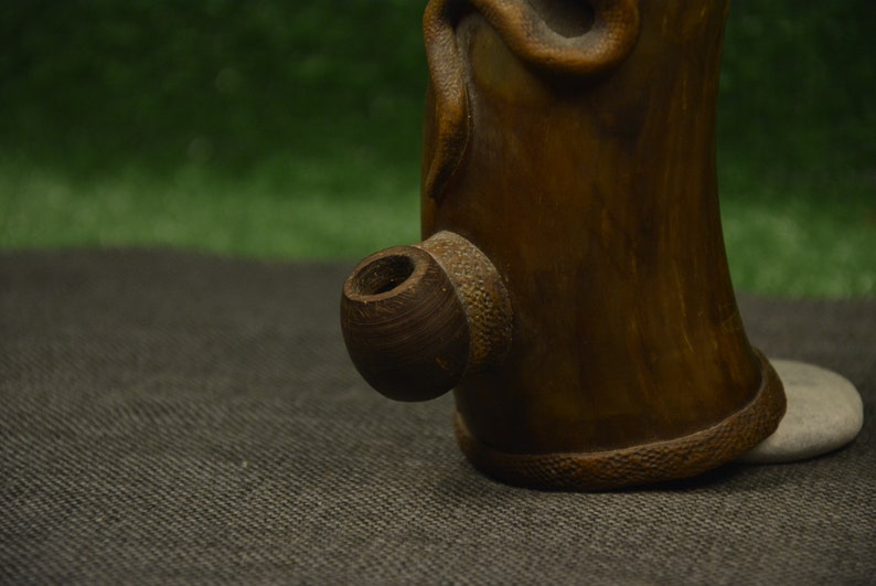 Pipe Snake Pipe of a Horn Hand Made Pipe Wood Pipe - Etsy