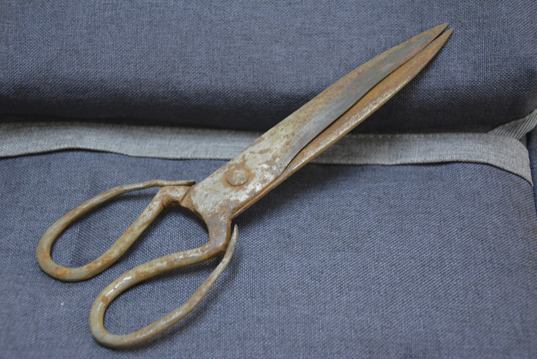 Vintage Metal Scissors, Antique Scissors, Rustic Home Decor, Hand ...
