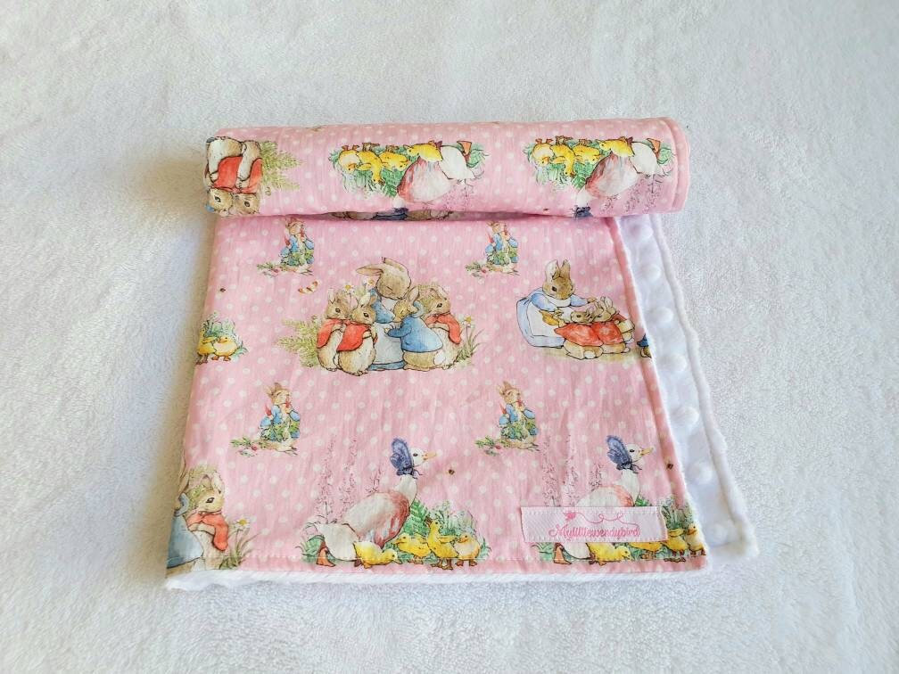 Peter Rabbit Blanket Minky Security Blanket Peter Rabbit Nursery ...