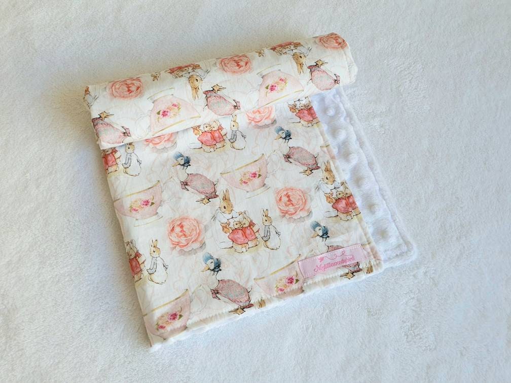 Peter Rabbit Blanket Minky Security Blanket Peter Rabbit Nursery ...