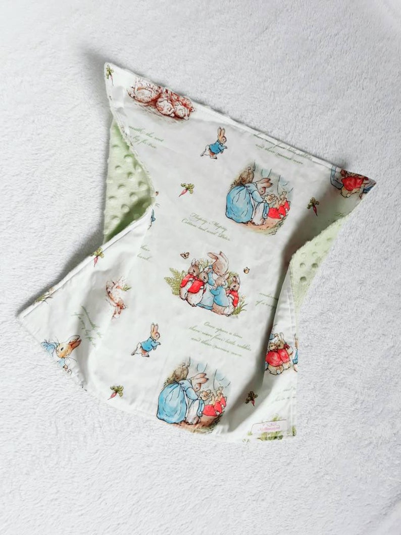Peter Rabbit Blanket Minky Security Blanket Peter Rabbit Nursery ...
