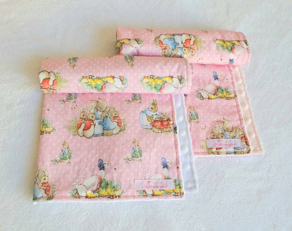 Peter Rabbit Blanket Minky Security Blanket Peter Rabbit Nursery ...
