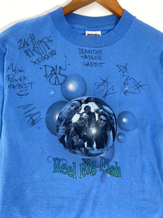 Vintage 1990's Autographed Reel Big Fish Band T-Shirt… - Gem
