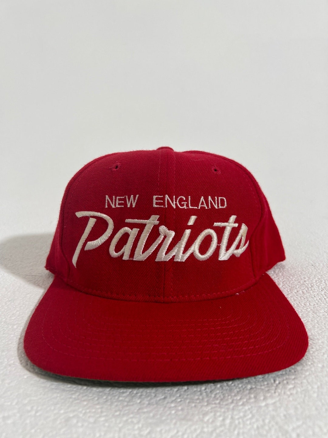 Vintage 1990's New England Patriots Sports Specialties Script Snapback ...