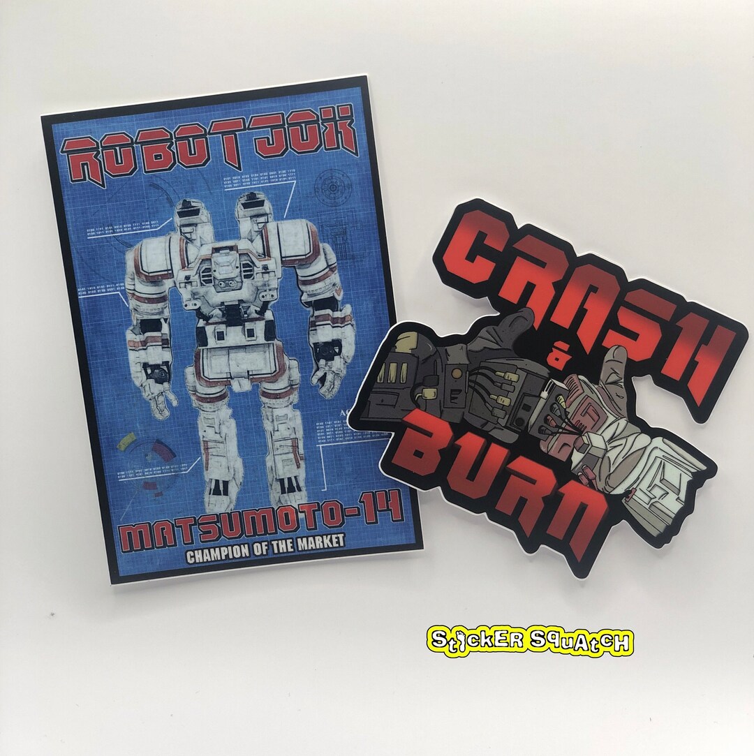 Robotjox Sticker Bundle Robot Jox Movie Inspired - Etsy