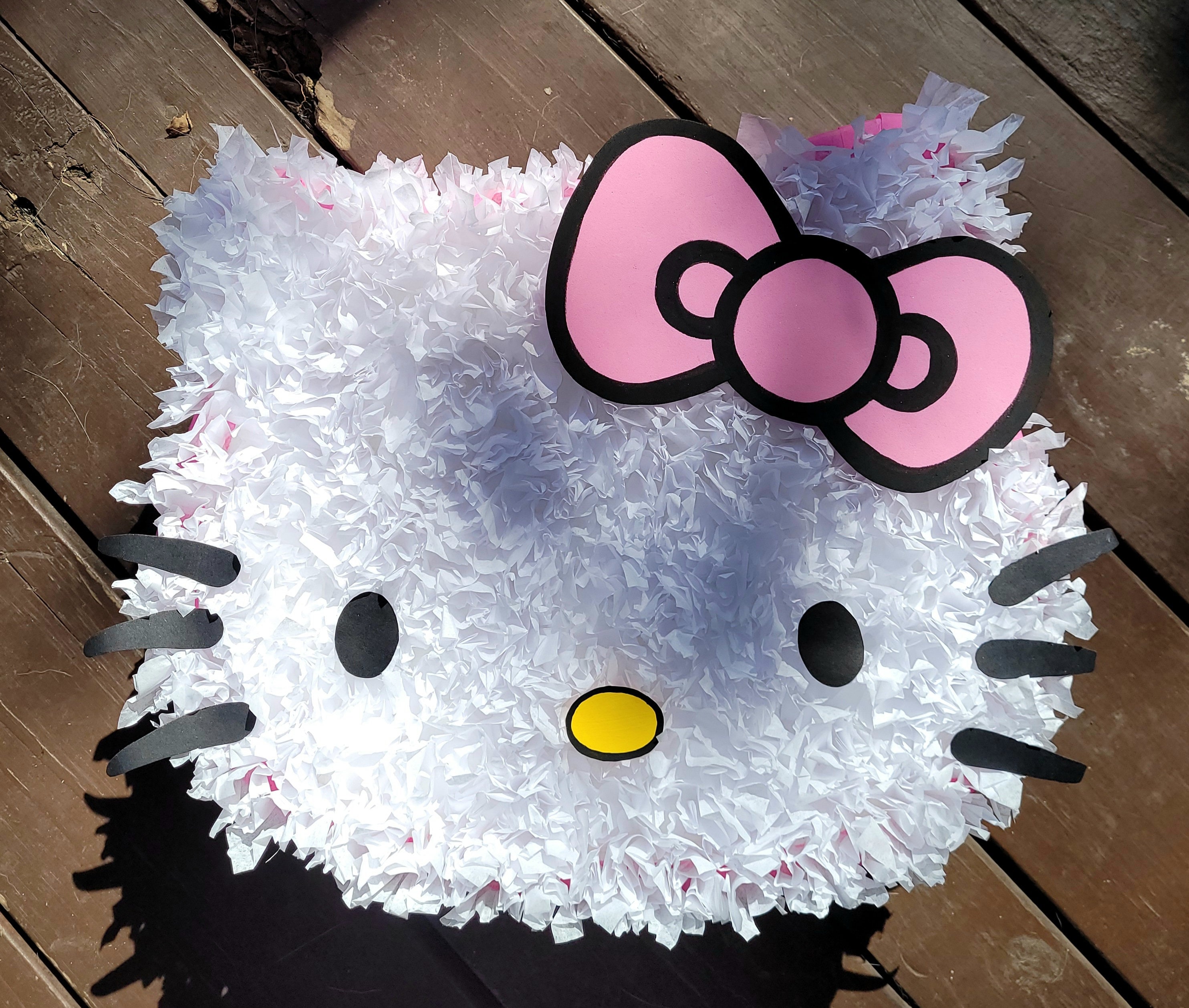 Hello Cute Kitty Birthday Traditional Piñata - Etsy
