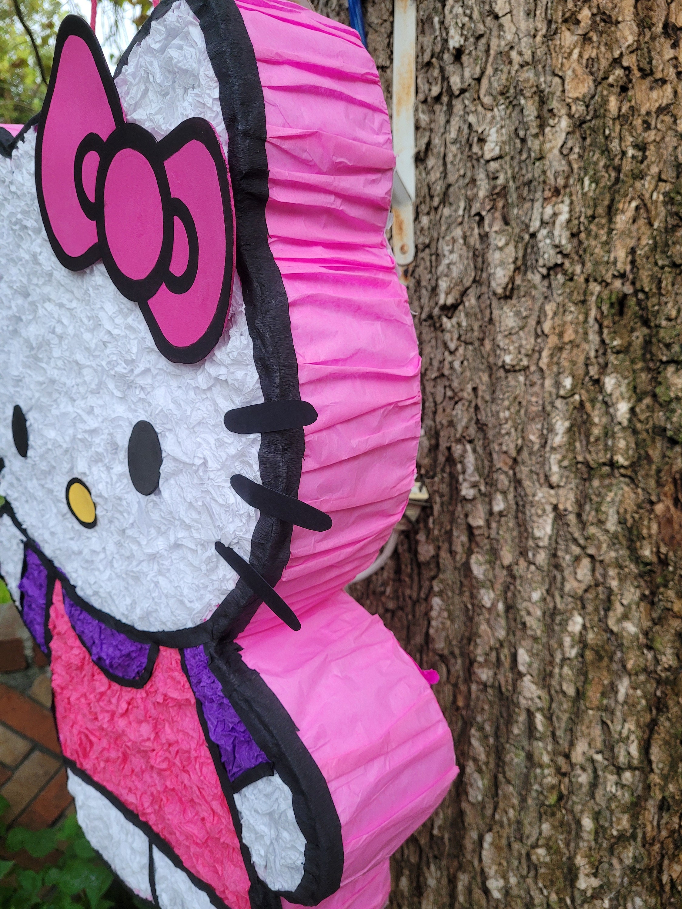Hello Cute Kitty Traditional Birthday Piñata Custom Etsy