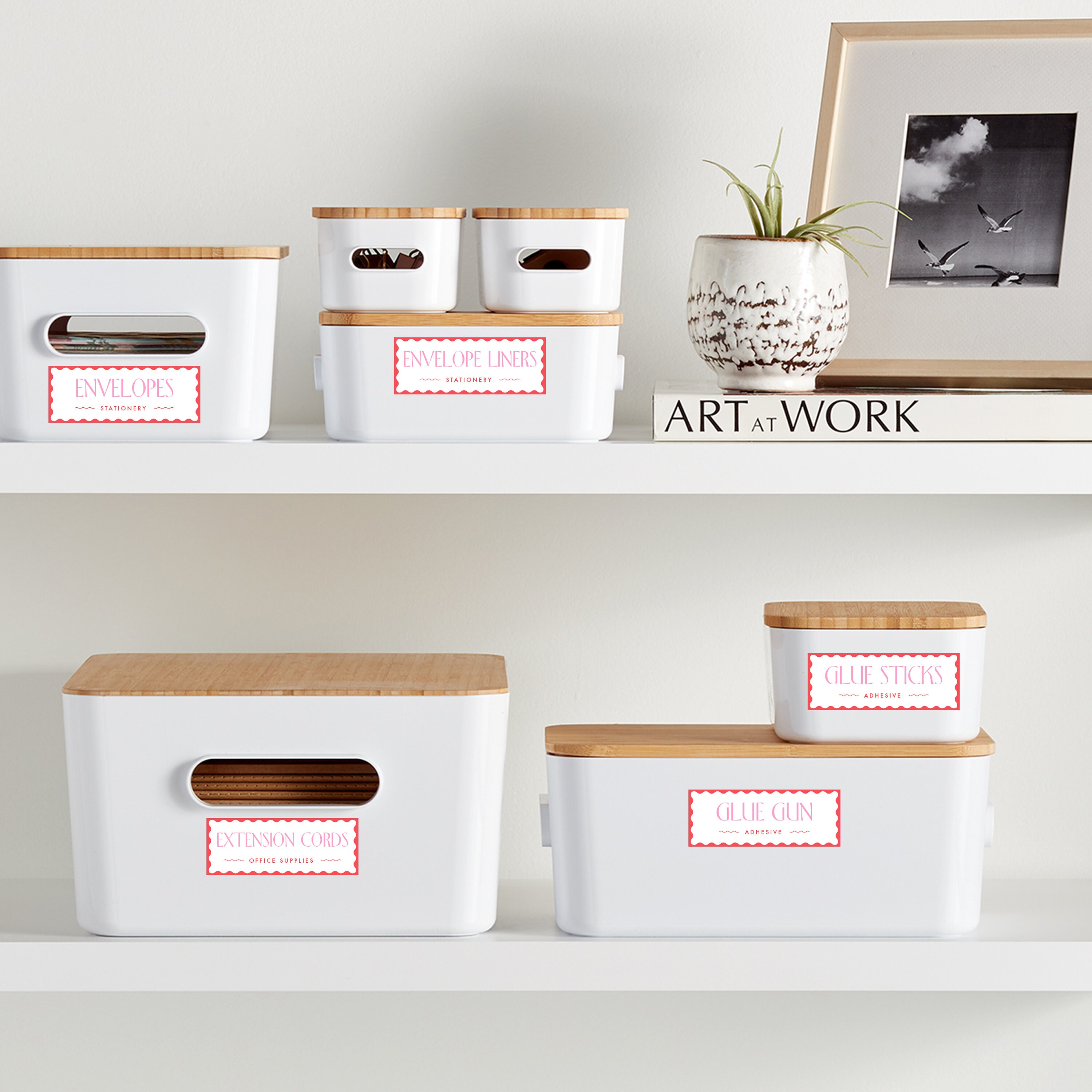 CRAFT STORAGE LABELS | Printable | Digital Download | 235 Labels | Pink ...