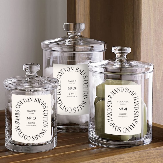 BATHROOM LABELS PDF DigitalDownload Printable Home | Etsy