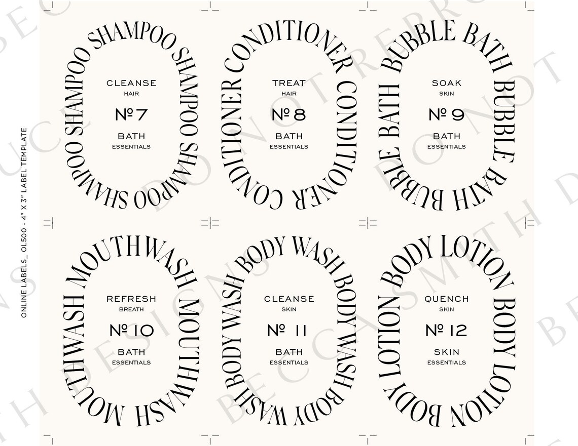 BATHROOM LABELS | PDF | Digitaldownload | Printable | Home Organization ...