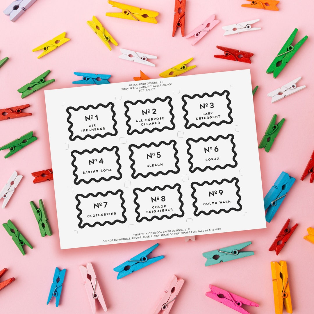 Printable LAUNDRY ROOM LABELS 2.75 X 2 Storage & - Etsy