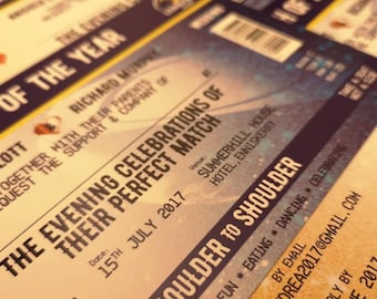 Rugby Birthday Invitation Ticket - Etsy