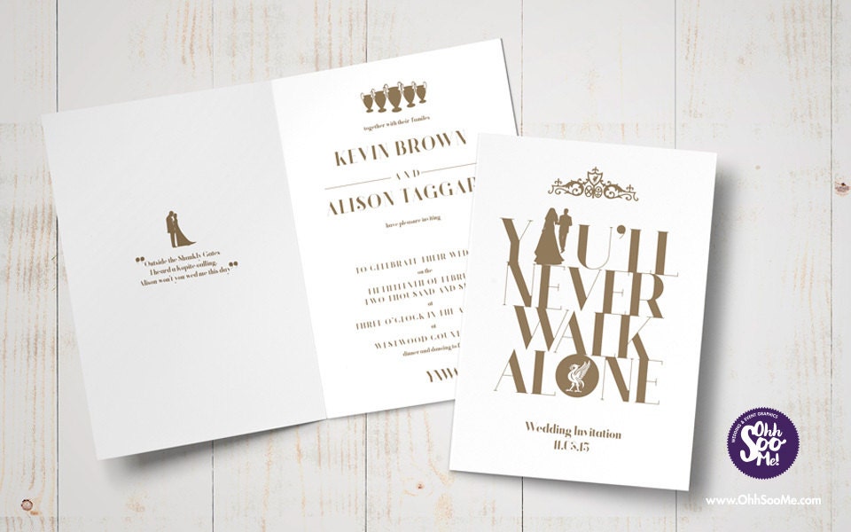 Liverpool FC Themed Wedding Invitation - Etsy