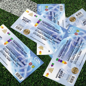 GAA Invitation GAA Match Ticket Themed Wedding & Party Invitation ...