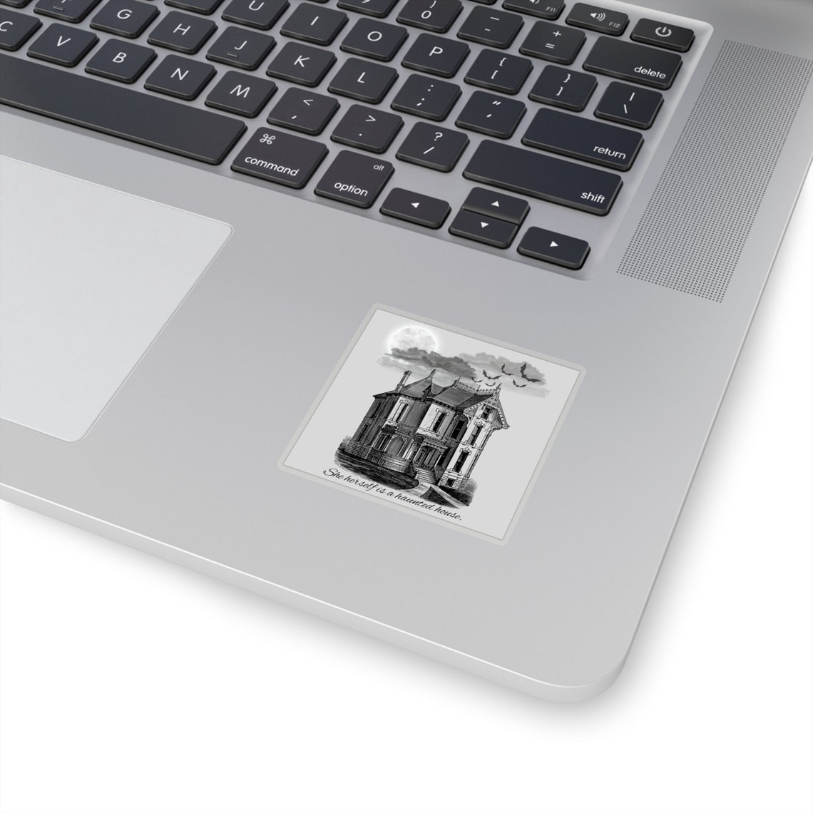 Haunted House Sticker - Etsy