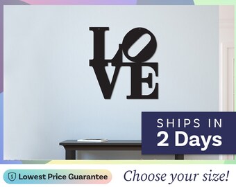 Metal Love Sign - Etsy