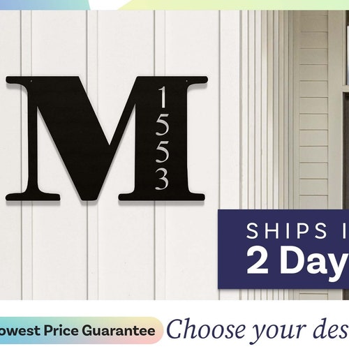 Personalized Letter Address Sign Address Plaque Metal - Etsy