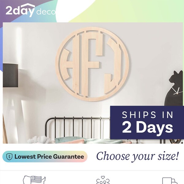 Modern Monogram - Etsy