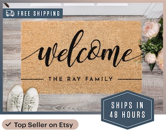 Custom Welcome Mat | Etsy