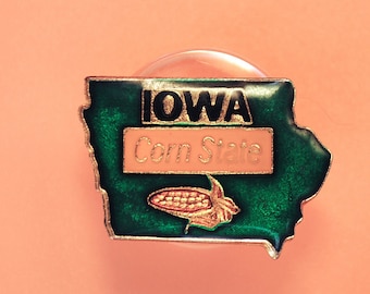 Iowa Button Pin - Etsy