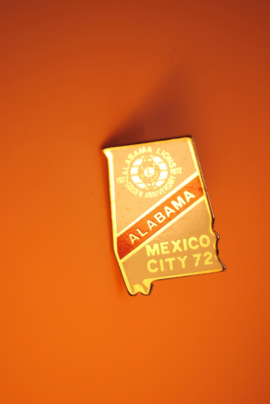 Alabama Mexico Gold Vintage Enamel Lapel Pin - Etsy