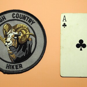 High Country Hike Hiker PCT Trail Ram Goat Oversized Vintage Patch ...