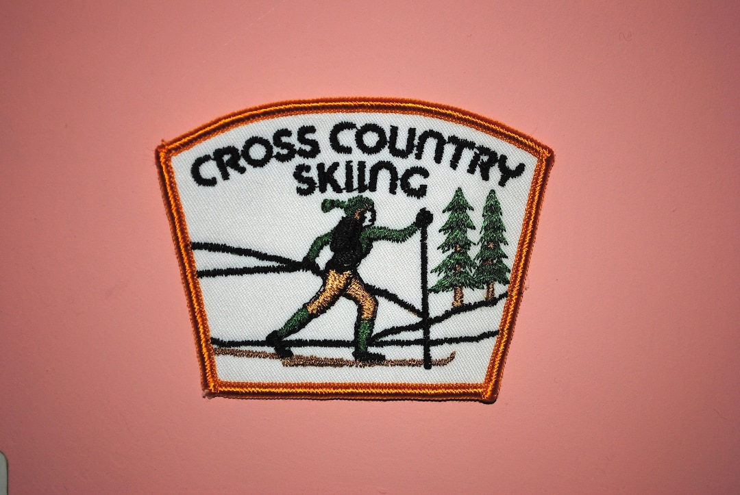 Cross Country Ski Skiing Vintage Slightly Oversized Winter Patch - Etsy