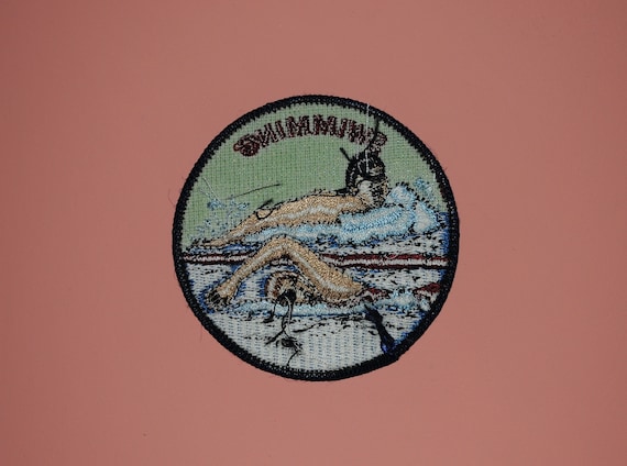 Swimming Olympic Scout Embroidered Patch - Gem