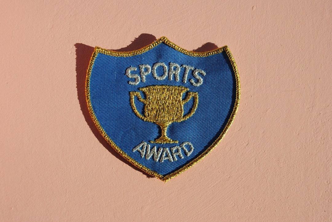 Sports Award Trophy Shield Vintage Patch - Etsy