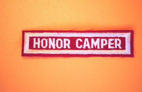 Honor Camper Award Vintage Scout Patch - Gem