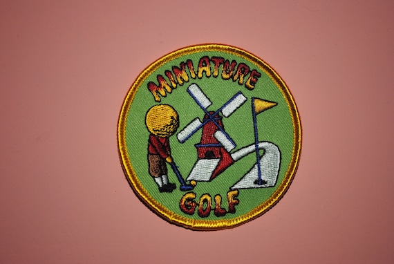 Mini Miniature Golf Golfing Vintage Putt Putt Patch - Gem
