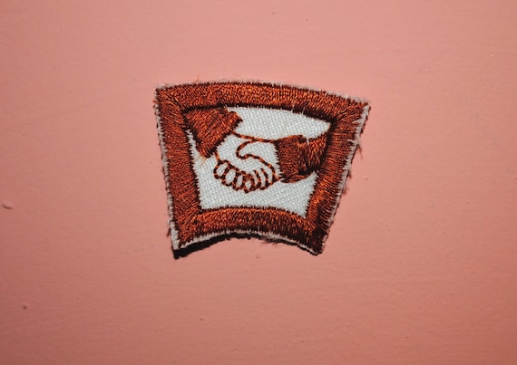 Handshake Mini Micro Patch | Etsy