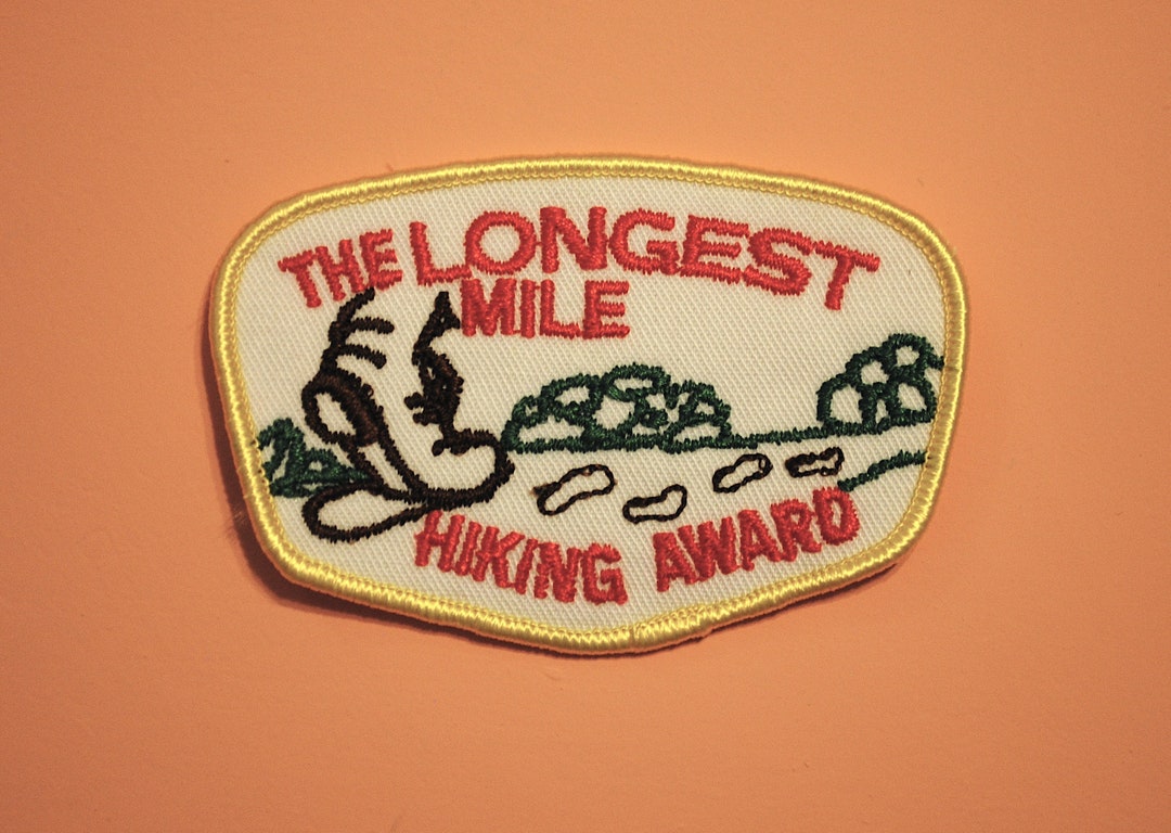 The Longest Mile Hiker Hiking Boot Award Scout Patch - Etsy